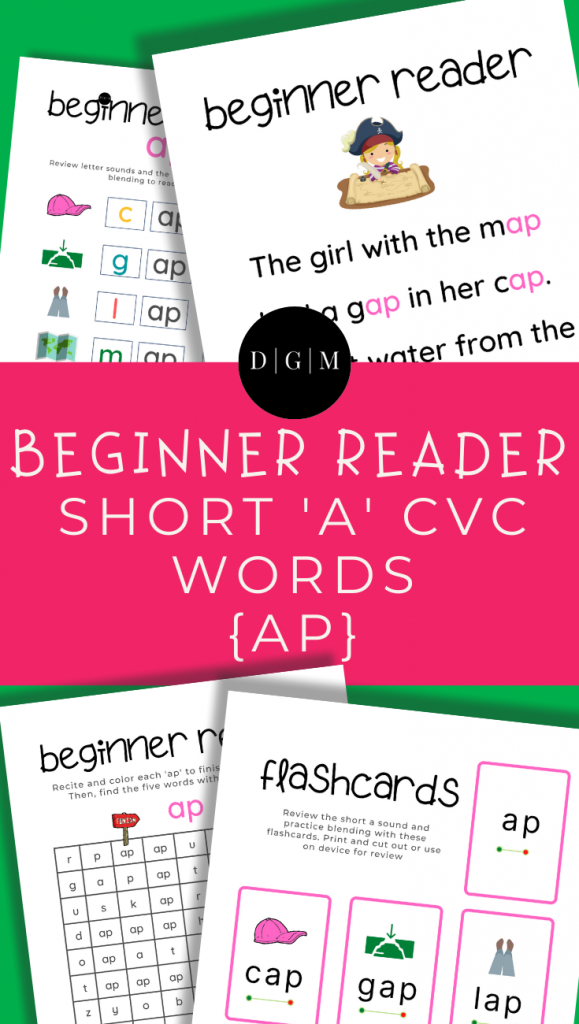 Reading Short A CVC Words: -AP Ending {Printable Activity Bundle} – The ...